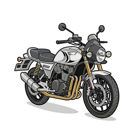 Premium Photo Sleek Modern Cafe Racer Motorcycle Vector Illustration