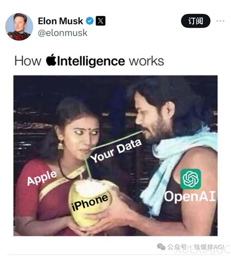 如何看待马斯克坚决反对苹果和openai的合作？｜钛媒体agi 学习aigc