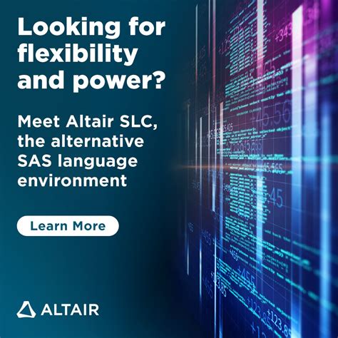 Alternative Sas Language Environment Altair Slc Altair