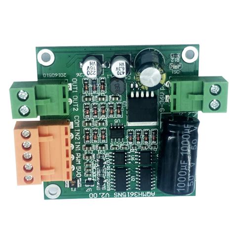 dc 모터 드라이버 12 360 v w 고전력 dc 모터 드라이버 보드 모듈 h 브리지 정방향 및 역방향 전체 pwm