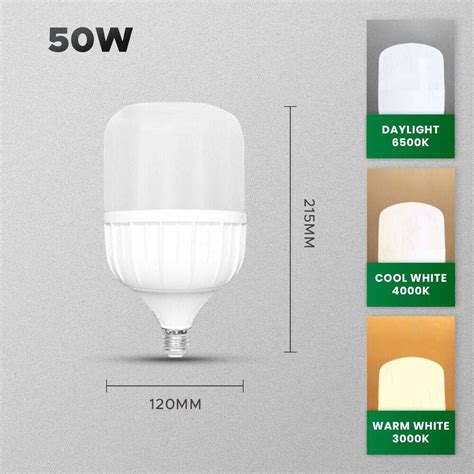 30w 50w 100w E27 High Wattage Led Bulb 240v Extra Bright Led Lamp Bulb Shopee Malaysia