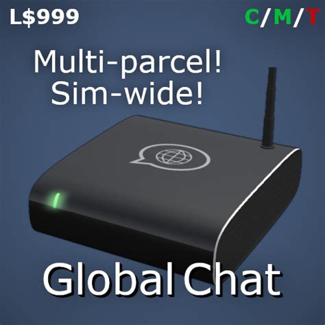 Second Life Marketplace [globalchat] Sim Chat System