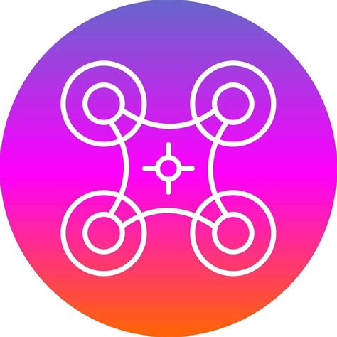 Drone Line Gradient Circle Icon 43636231 Vector Art At Vecteezy