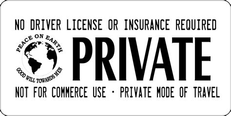 Sovereign Citizen Photo License Plate Auto License Plates Frames