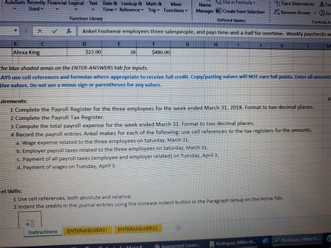 rodriguez miller nobles 6e 12e using excel ch11 start