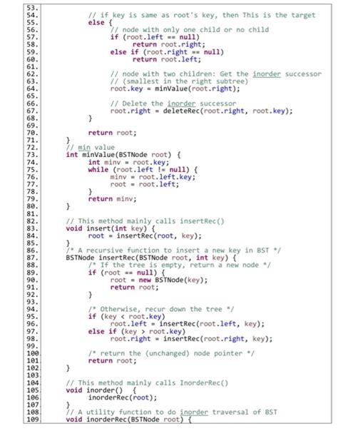 Solved Lab10 Recursive Solution Bst From