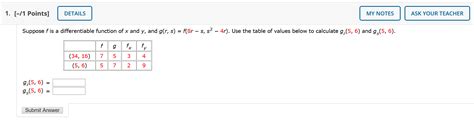 Solved Points DETAILS MY NOTES ASK YOUR TEACHER Chegg