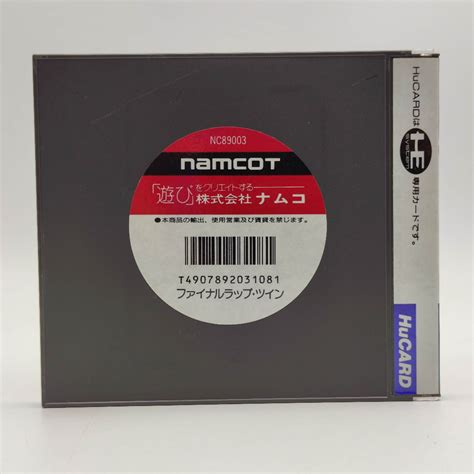 Final Lap Twin No Game And Cover ไม่มี ปกคู่มือ เกม Nec Pc Engine