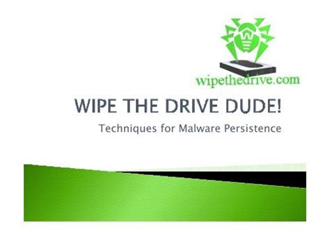 Techniques For Malware Persistence Techniques For Malware Persistence