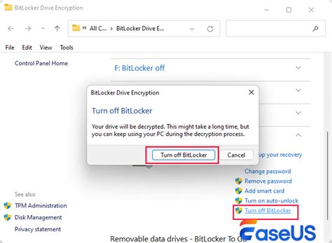 Remove Bitlocker Encryption From Windows 11 10
