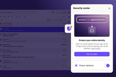the proton mail app can now generate email aliases