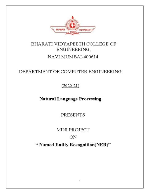 Natural Language Programming Mini Project Mumbai University Pdf
