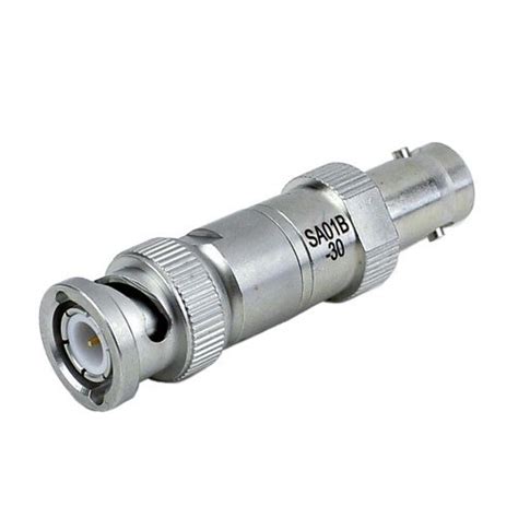 30 Db Fixed Attenuator Bnc Male Plug To Bnc Female Jack Up To 1 Ghz Rated To 0 5 Watts