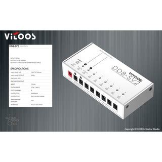 【K.C Guitar Studio】最新款 Vitoos DD8-SV2 全隔離 電源供應器 單顆/效果器 | 蝦皮購物