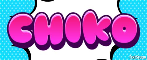 Chiko Text Effect And Logo Design Name