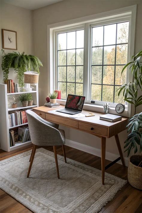 Stylish Window Desk Design Inspirations Light And Layer