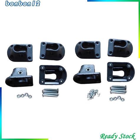 [bonbon] 4pcs Foldable Laptop Table Leg Connector Leg Brackets Support Replacement Table Leg