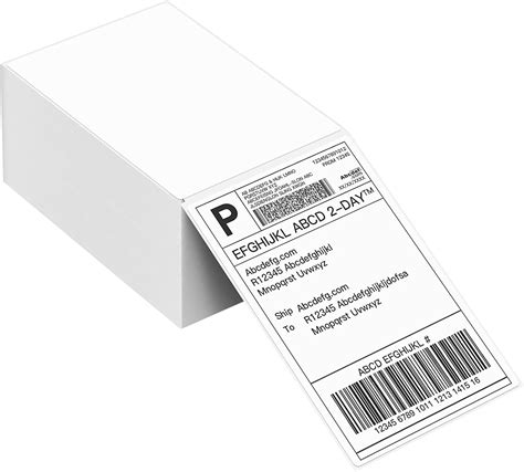 Nelko Thermal Direct Shipping Label Pack Of 500 4x6 Fan Fold Labels