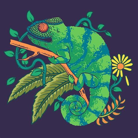 Premium Vector Chameleon