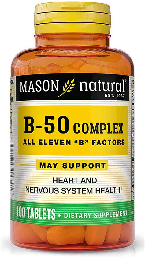 Mason Vitamins Ultra B 100 Complex All Elevenb Factors