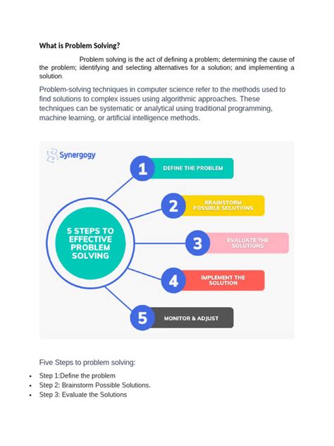 problem solving pdf