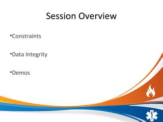 SQL Server Constraints PPT Databases Computer Software And Applications