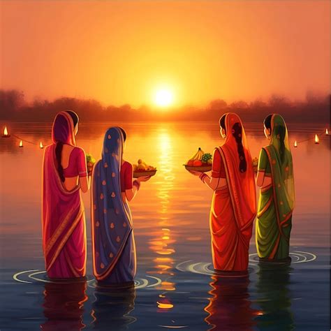 Happy Chhath Puja Premium Ai Generated Image