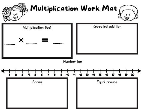 Multiplication Work Mat By Teach Her Chic Tpt