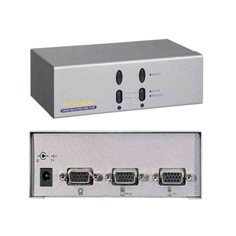 2 port vga video switch 2 inputs 1 output selector