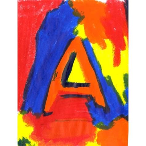Jasper Johns Inspired Letters Project 127