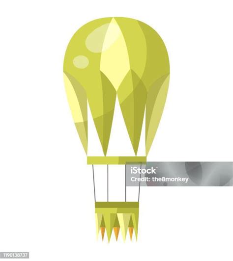 뜨거운 공기 풍선의 평면 그림입니다 만화 비행 엔터테인먼트 축제 야외 풍선 여행 하늘 교통 일러스트 관광에 대한 스톡 벡터 아트 및 기타 이미지 Istock