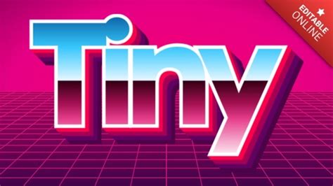 Tiny Retro Color Text Effect Generator