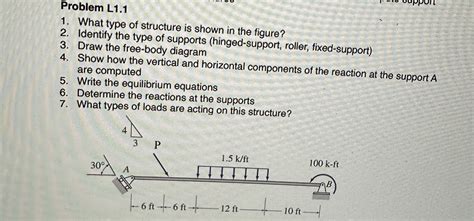 Solved Problem L1 1 1 What Type Of Structure Is Shown I