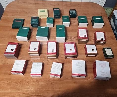 Lot Of 27 Hallmark Keepsake Ornaments Collectors Club Exclusives