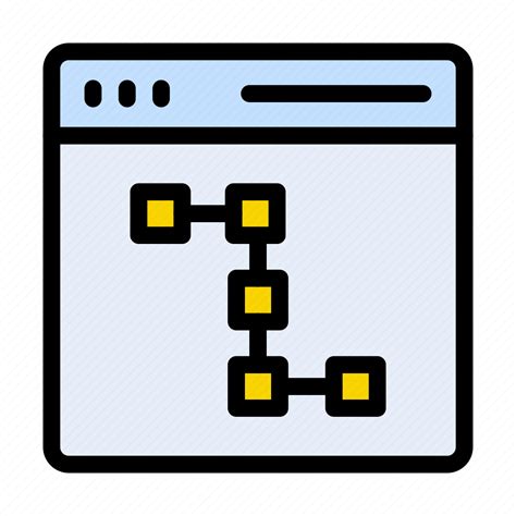webpage browser hierarchy flowchart diagram icon download on