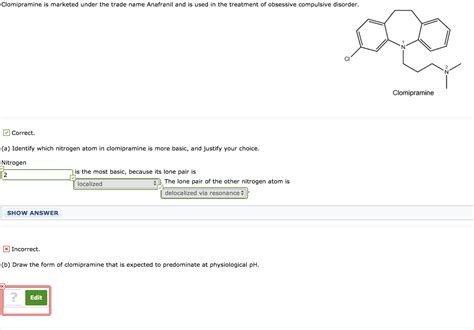 Clomipramine Is Marketed Under The Trade Name Anafranil And Is Used Course Hero