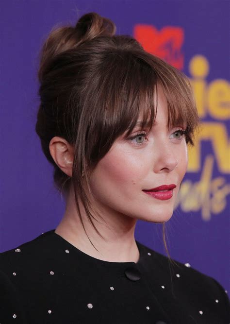 Pin By Enzo On Elizabeth Olsen Scarlet Witch Bangs With Medium Hair