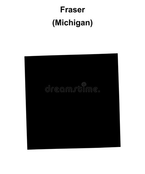 Fraser Outline Map Stock Vector Illustration Of Fraser 357339476