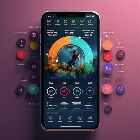 Premium Ai Image Mobile App Layout Design Of Physical Fitness Workout Inspired Layout