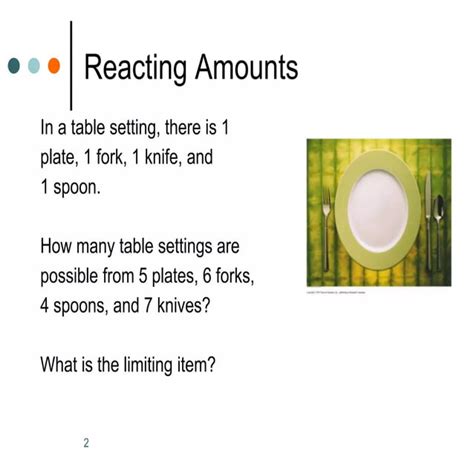 Limiting Reactants Problem Solving Power Point Pptx