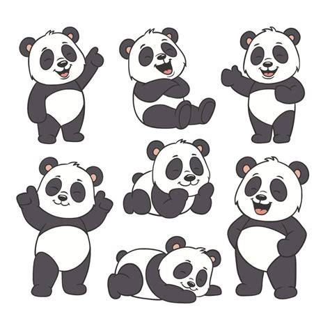 Cute Panda Vector Doodle Style Illustration 38455999 Vector Art At Vecteezy