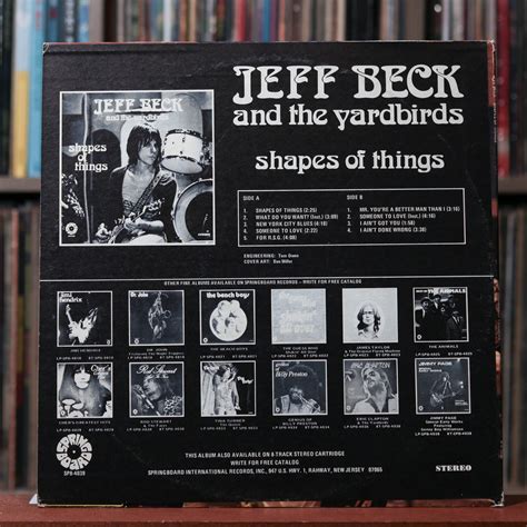 Jeff Beck Shapes Of Things 1975 Springboard Vgvg