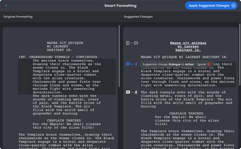 Smart Formatting Nolan