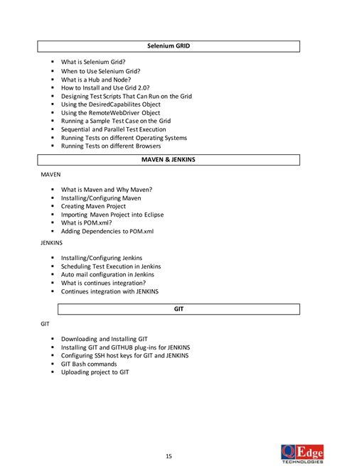 Software Testing Tools Training Docx