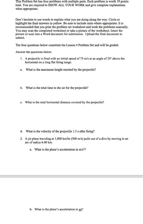 Acceleration Problems Worksheet Answers Printable Sheet Education