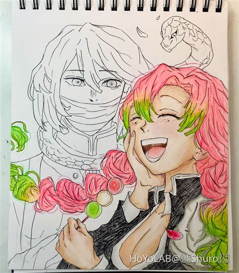 Mitsuri X Obanai Fanart 💗 Hoyolab