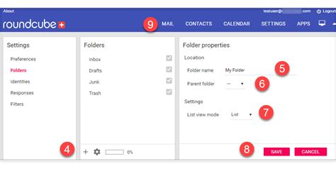 Roundcube How To Manage Folders