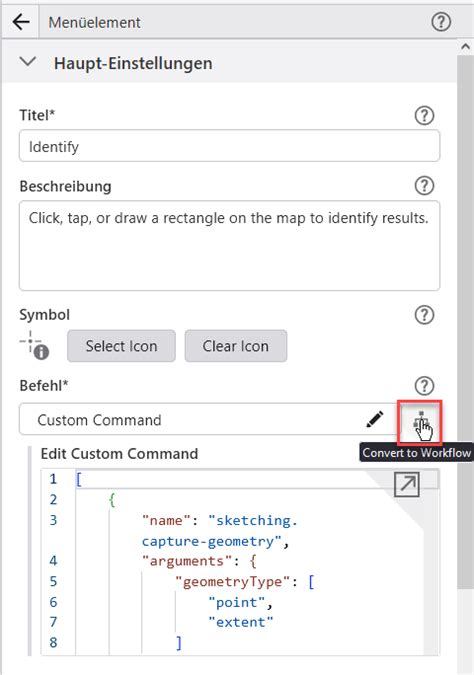 wie kann das identify tool konfiguriert werden damit es aktiviert
