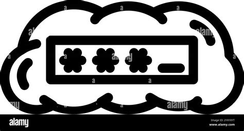 Private Cloud Computing Line Icon Vector Illustration Stock Vector Image And Art Alamy