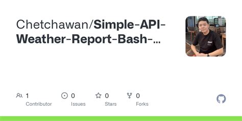 Github Chetchawansimple Api Weather Report Bash Linux Command Line